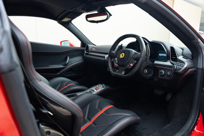 f458 interior